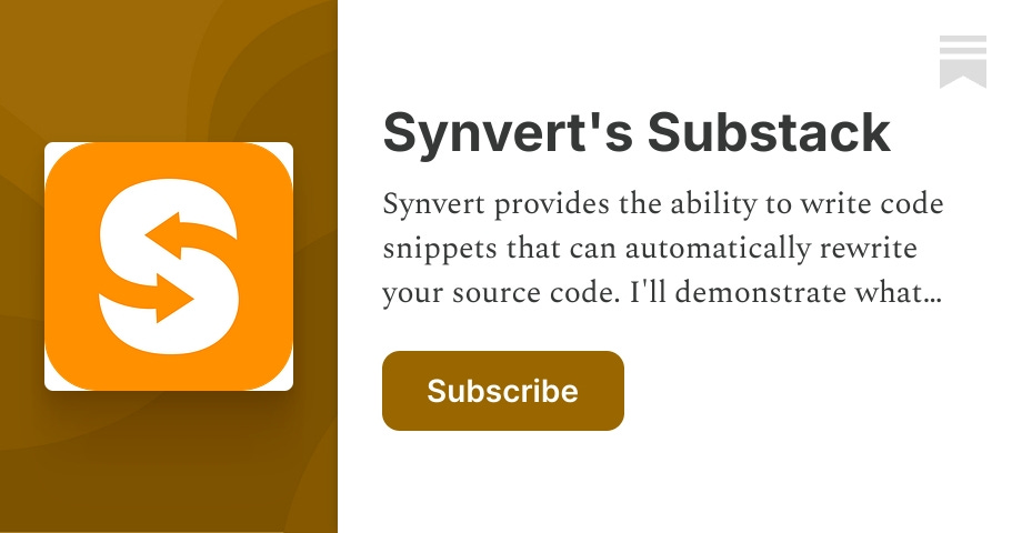 Synvert's Substack | Richard Huang | Substack Synvert's Substack | Richard Huang | Substack