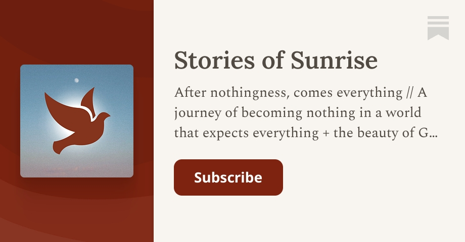 Stories of Sunrise | Syrani Sands | Substack