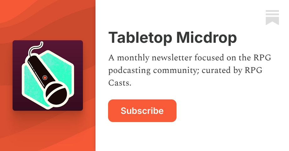 Tabletop Micdrop | Substack