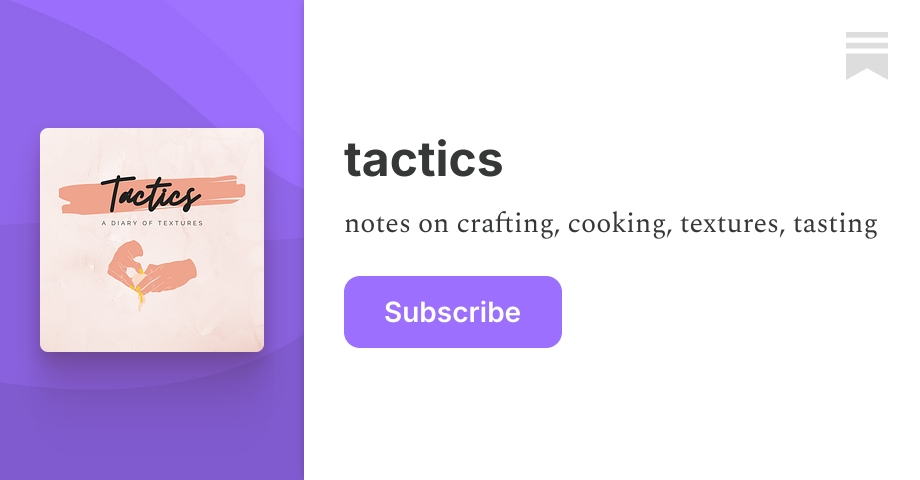 tactics | Nicky | Substack