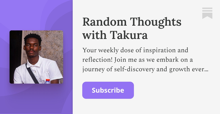 Random Thoughts with Takura | Substack