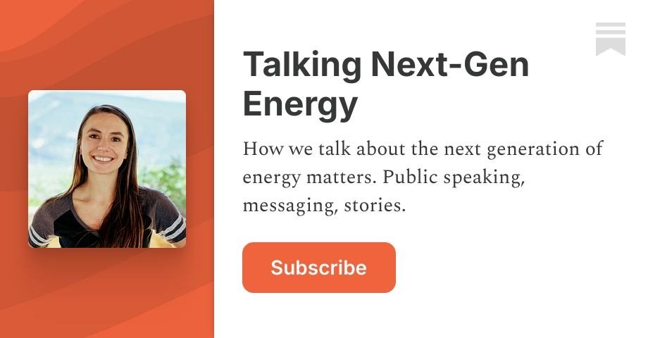Talking Next-Gen Energy | Maryrose Ewing | Substack