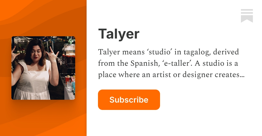 Talyer | Patricia Ysabel | Substack