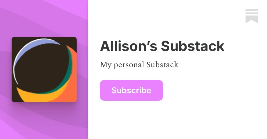 Allison’s Substack | Allison "Sonny" Kennedy | Substack