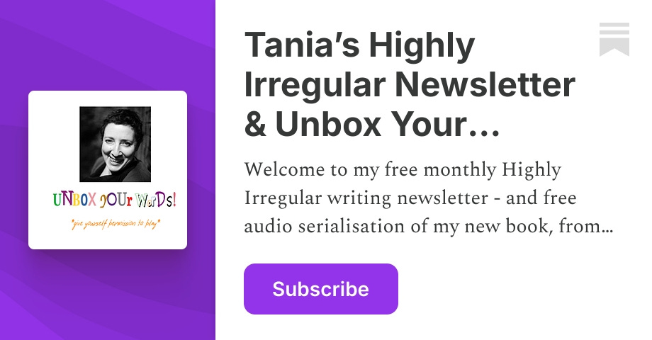 Tiny Letter #10, Sept 2023 - by Tania Hershman