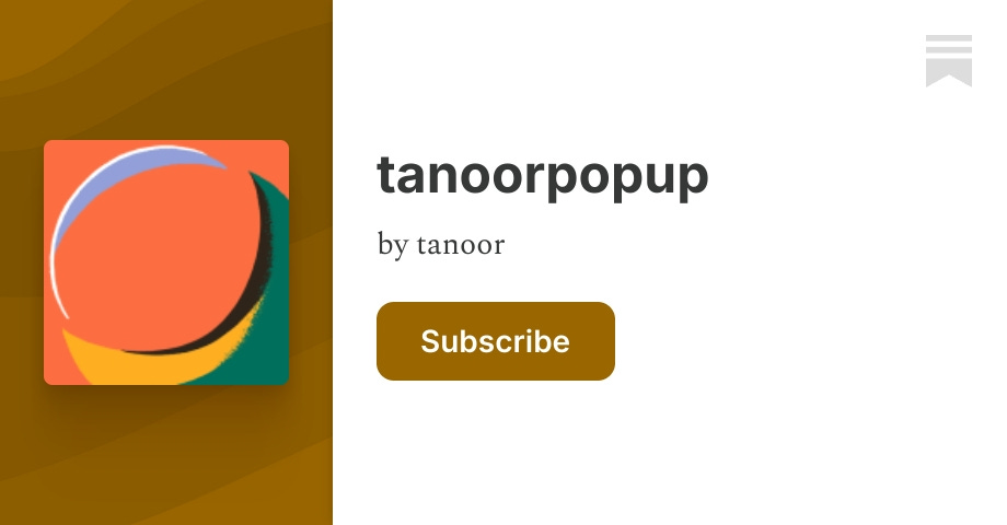 tanoorpopup | Substack