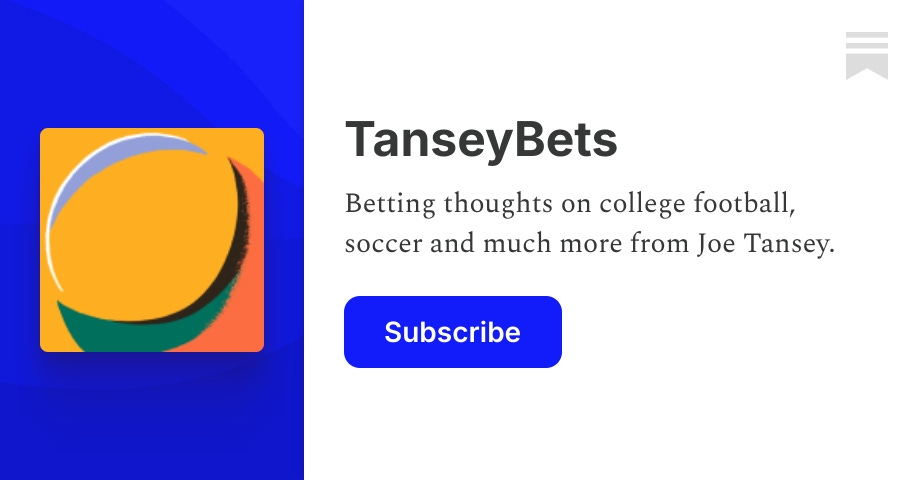 TanseyBets | Joe Tansey | Substack