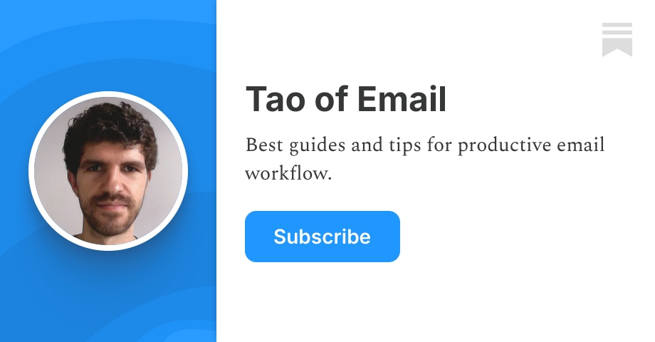 Tao of Email | Nuno Donato | Substack