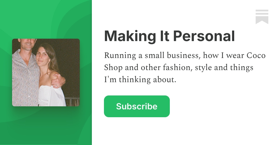 Making It Personal | Taylor Simmons | Substack