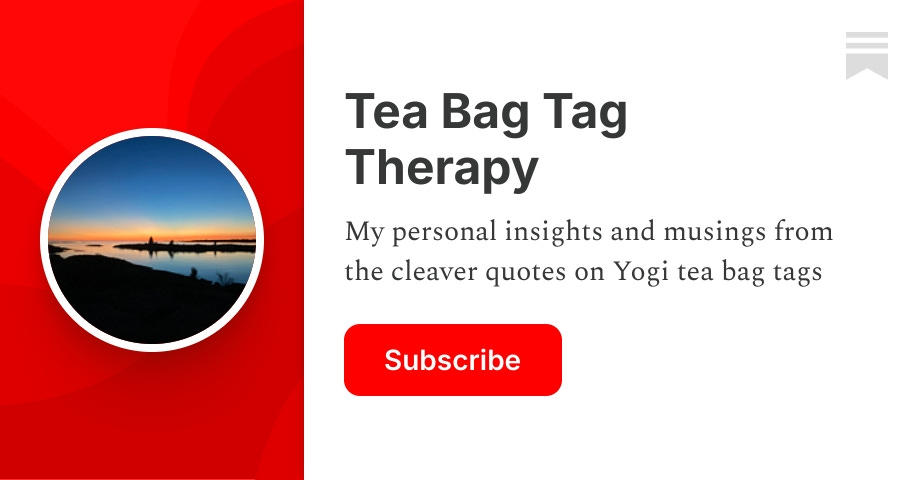 Tea Bag Tag Therapy | Substack