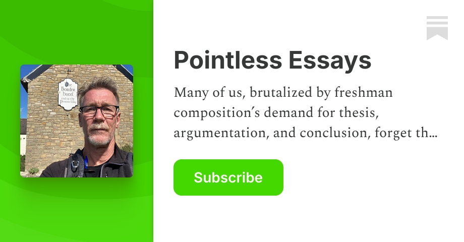Pointless Essays | T. Hugh Crawford | Substack