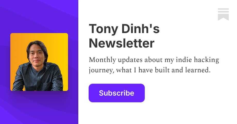 Tony Dinh's Newsletter | Substack