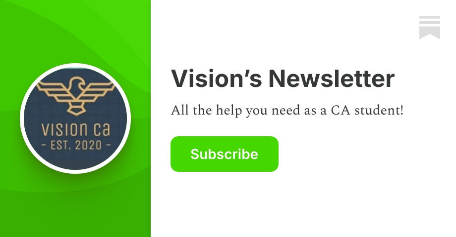 Vision’s Newsletter | Vision CA | Substack
