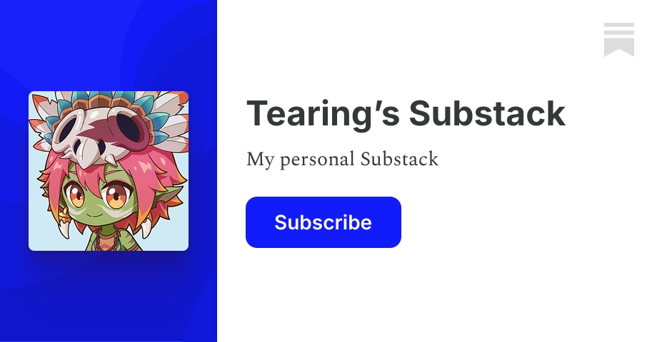 Tearing’s Substack | Tearing Spaces (中文) | Substack