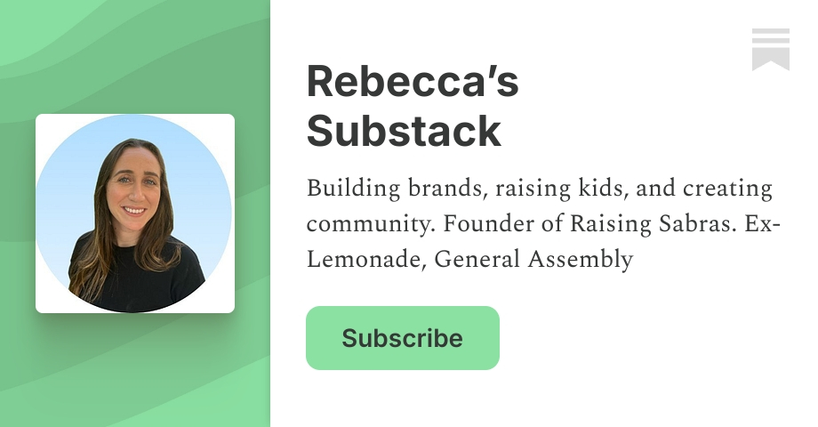 Rebecca’s Substack | Rebecca Katz | Substack