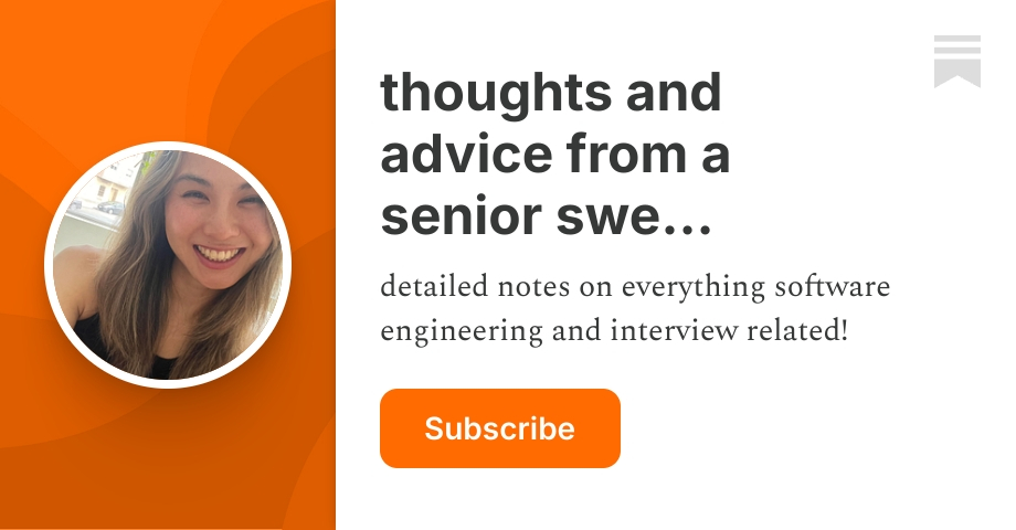 thoughts and advice from a senior swe (@techlifewithglo) | gloria (techlifewithglo) | Substack