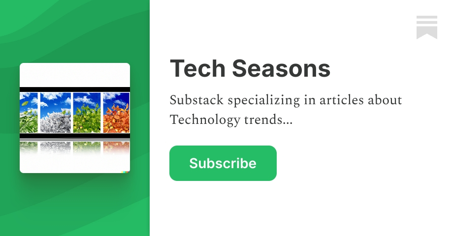 Tech Seasons | Paul Yager | Substack