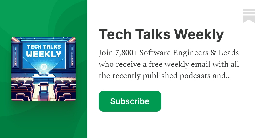 🗣️ Tech Conferences - Tech Talks Weekly