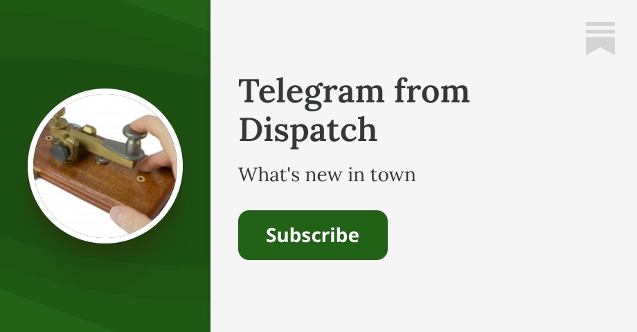 Big news telegraph in town - by P.F.