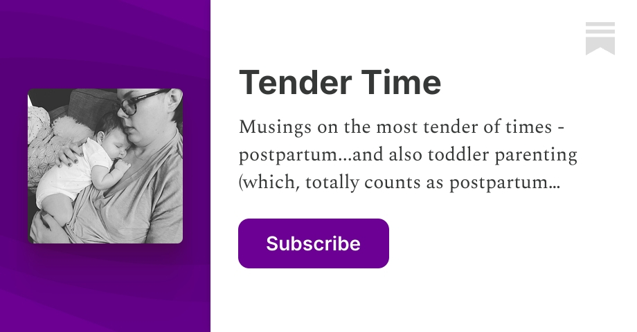 Advice - by Sara McGovern - Tender Time