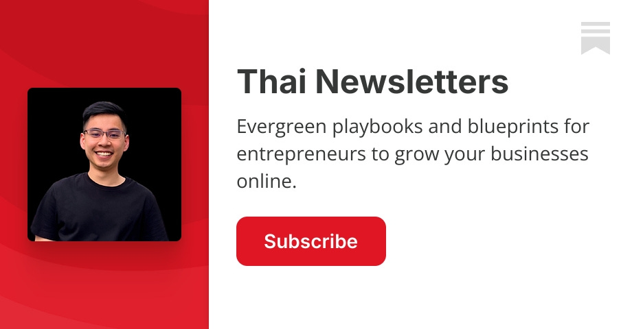 Thai Newsletters | Ricky Thai | Substack