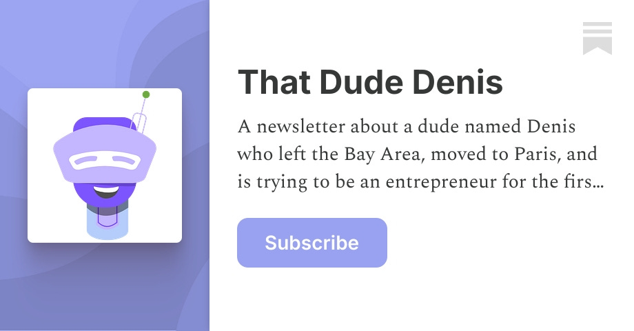That Dude Denis | Denis Lin | Substack