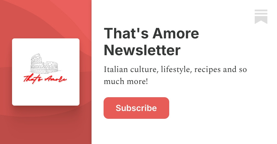 That's Amore Newsletter | Amina Al Kodsi | Substack