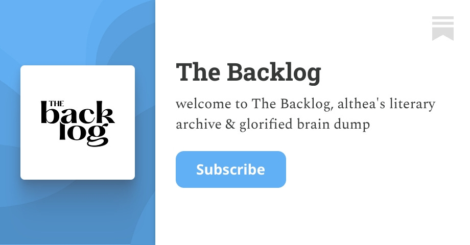 The Backlog | althea | Substack