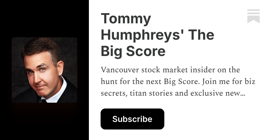 Tommy Humphreys' The Big Score | Substack