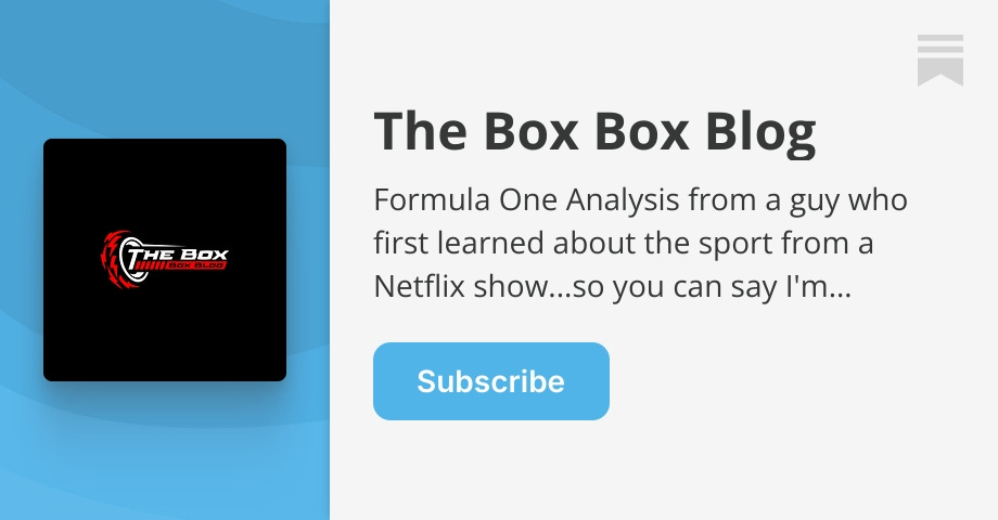 The Box Box Blog | Corey Walsh | Substack