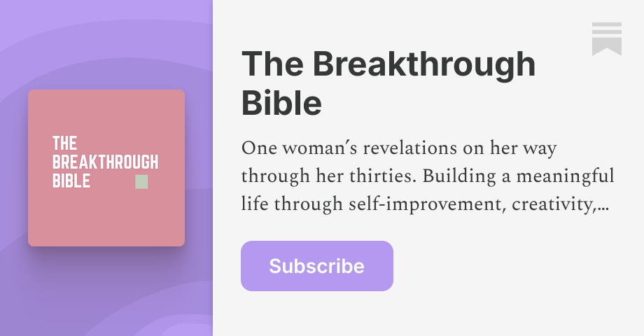 First (or, The Vision) - by Candy - The Breakthrough Bible