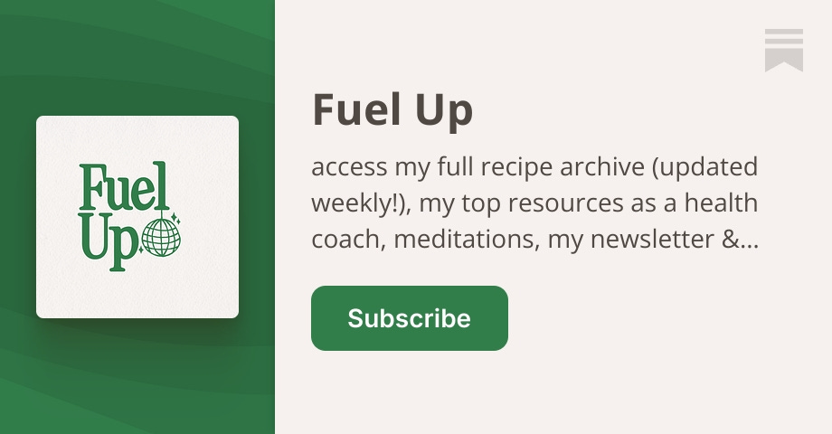 Fuel Up | Carolina Salazar | Substack