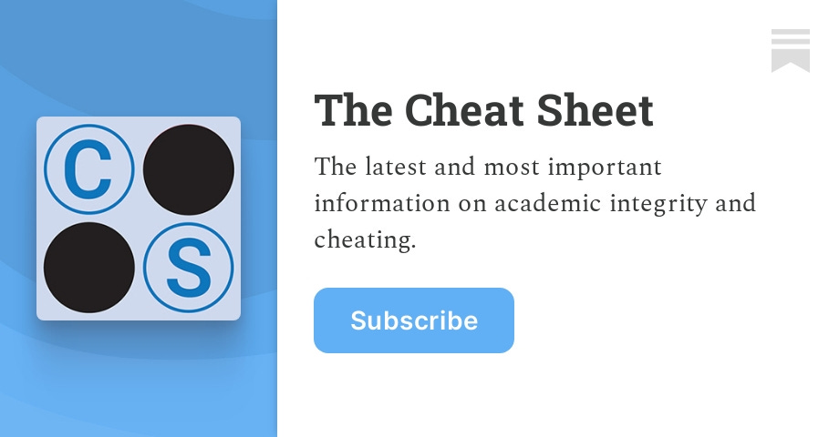 The Cheat Sheet | Derek Newton | Substack