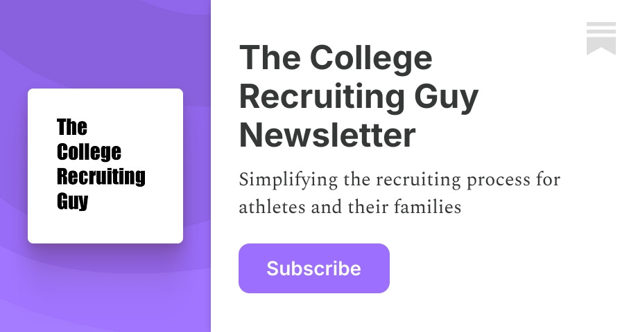 The College Recruiting Guy Newsletter | Substack