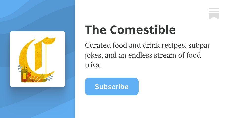 The Comestible | David Martin | Substack