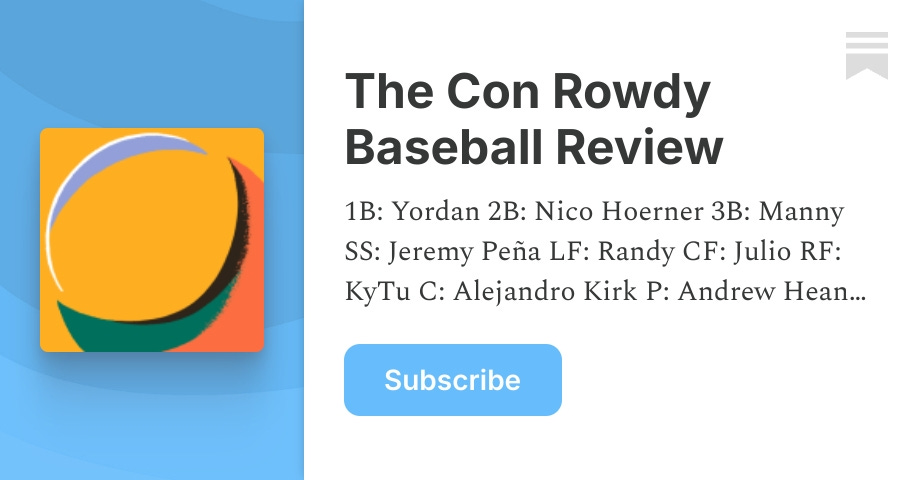 The Con Rowdy Baseball Review | Substack