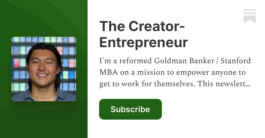 The Creator-Entrepreneur | John Hu (@jayhoovy) | Substack