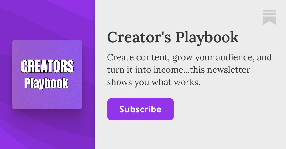 Creator's Playbook | Mark Wils | Substack