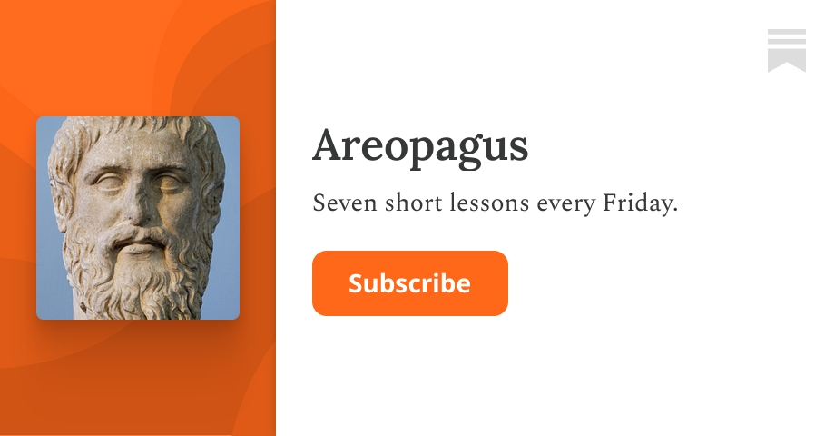 Areopagus | The Cultural Tutor | Substack