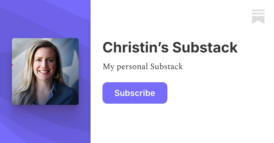 Christin’s Substack | Christin Bentley, SREC SD-1 | Substack