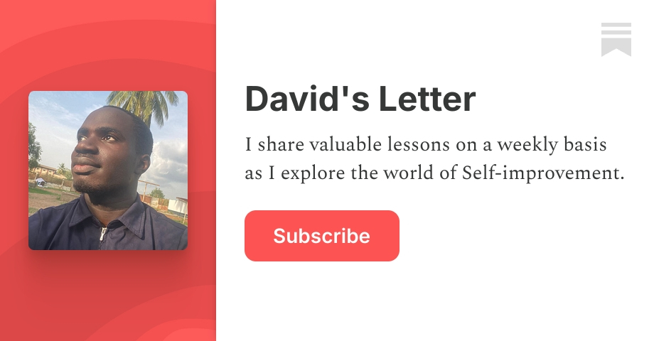 David's Letter | David Olaniyi | Substack