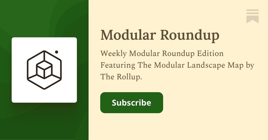 Weekly Layer 2 and Modular Roundup | The DeFI Saint | Substack
