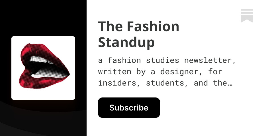 The Fashion Standup | Vera Lúcia | Substack