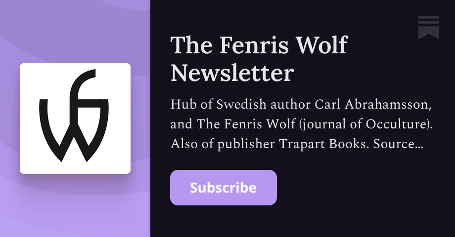 The Fenris Wolf Newsletter | Carl Abrahamsson | Substack