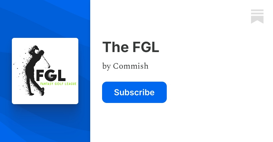 FGL Golf Outing: Official Sign-up Form - by Commish