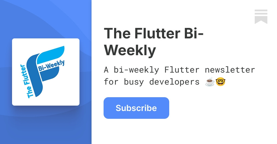 The Flutter Bi Weekly Neevash Ramdial Nash Substack
