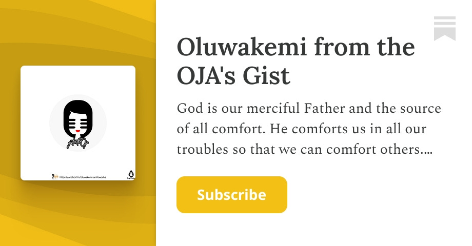 You are the favoured one - Oluwakemi from the OJA's Gist
