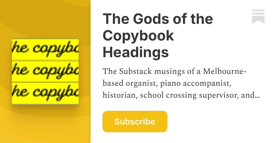 The Gods of the Copybook Headings | Robert James Stove | Substack