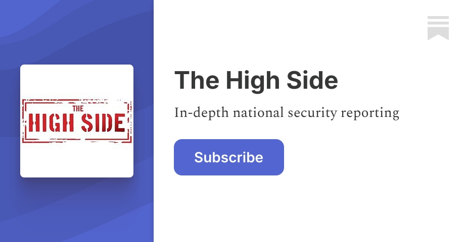 The High Side | Sean D. Naylor | Substack