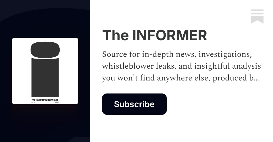The INFORMER | The INFORMER Staff | Substack